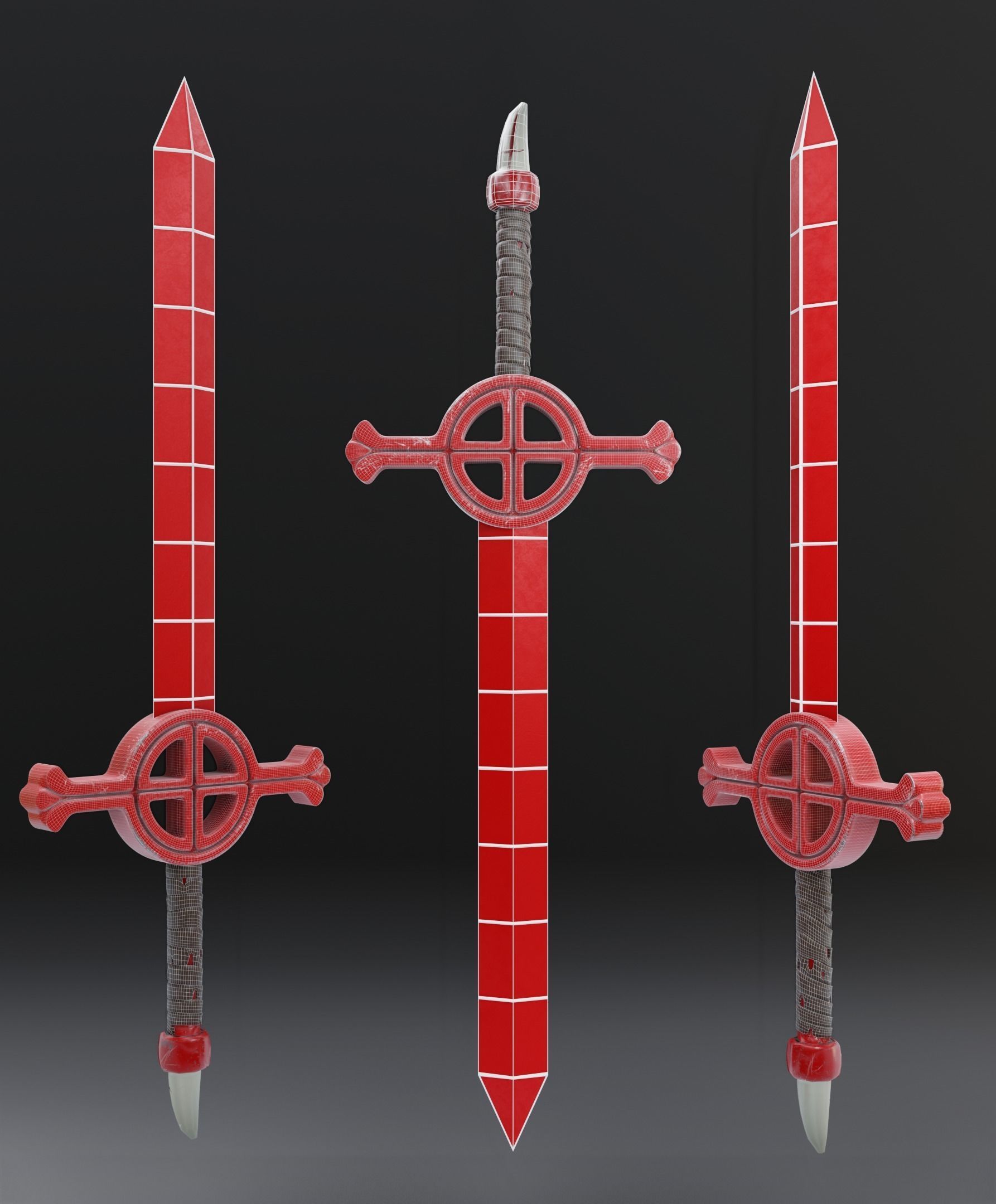 3D model Finn Sword - Demon Blood Sword VR / AR / low-poly | CGTrader