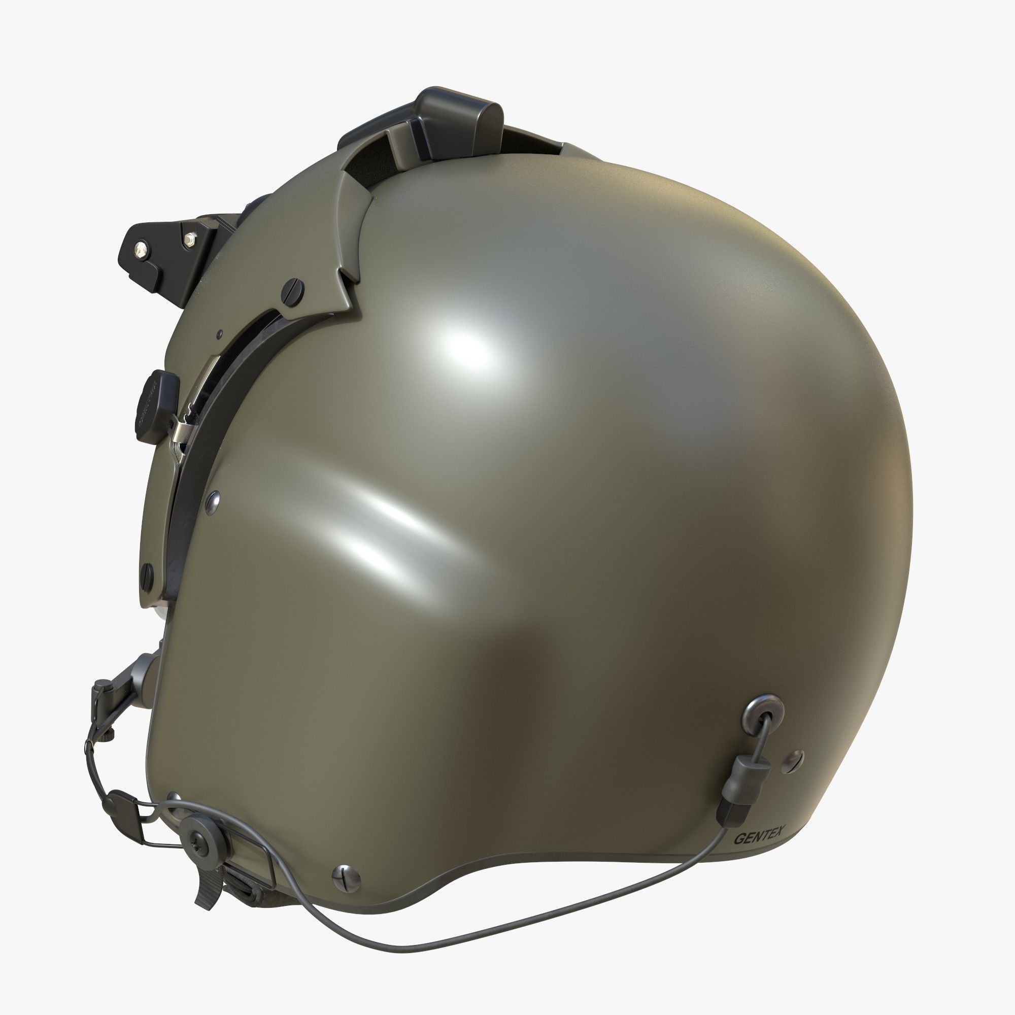 Pilot Helmet Gentex HGU 56P 3D model | CGTrader