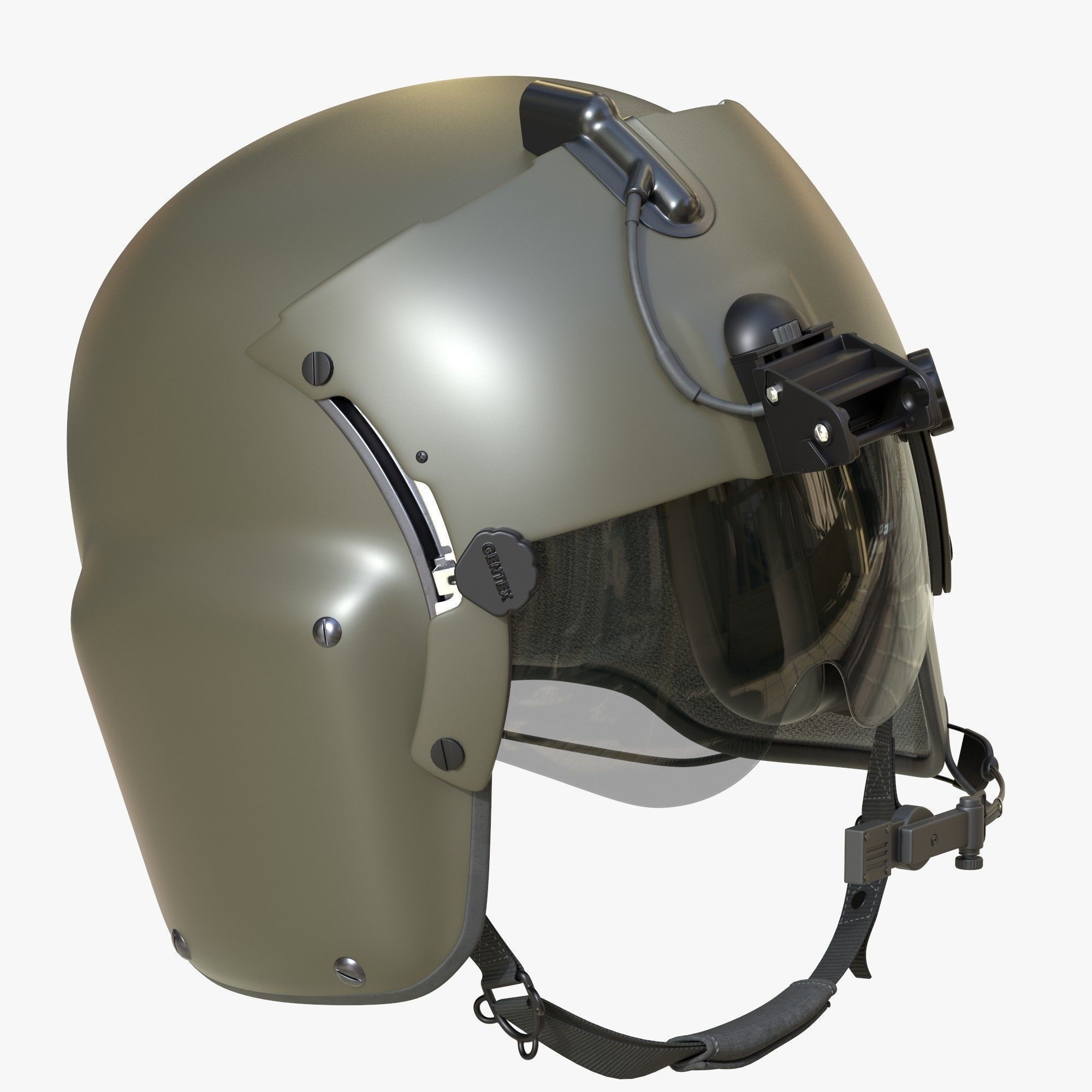 Pilot Helmet Gentex HGU 56P 3D model | CGTrader