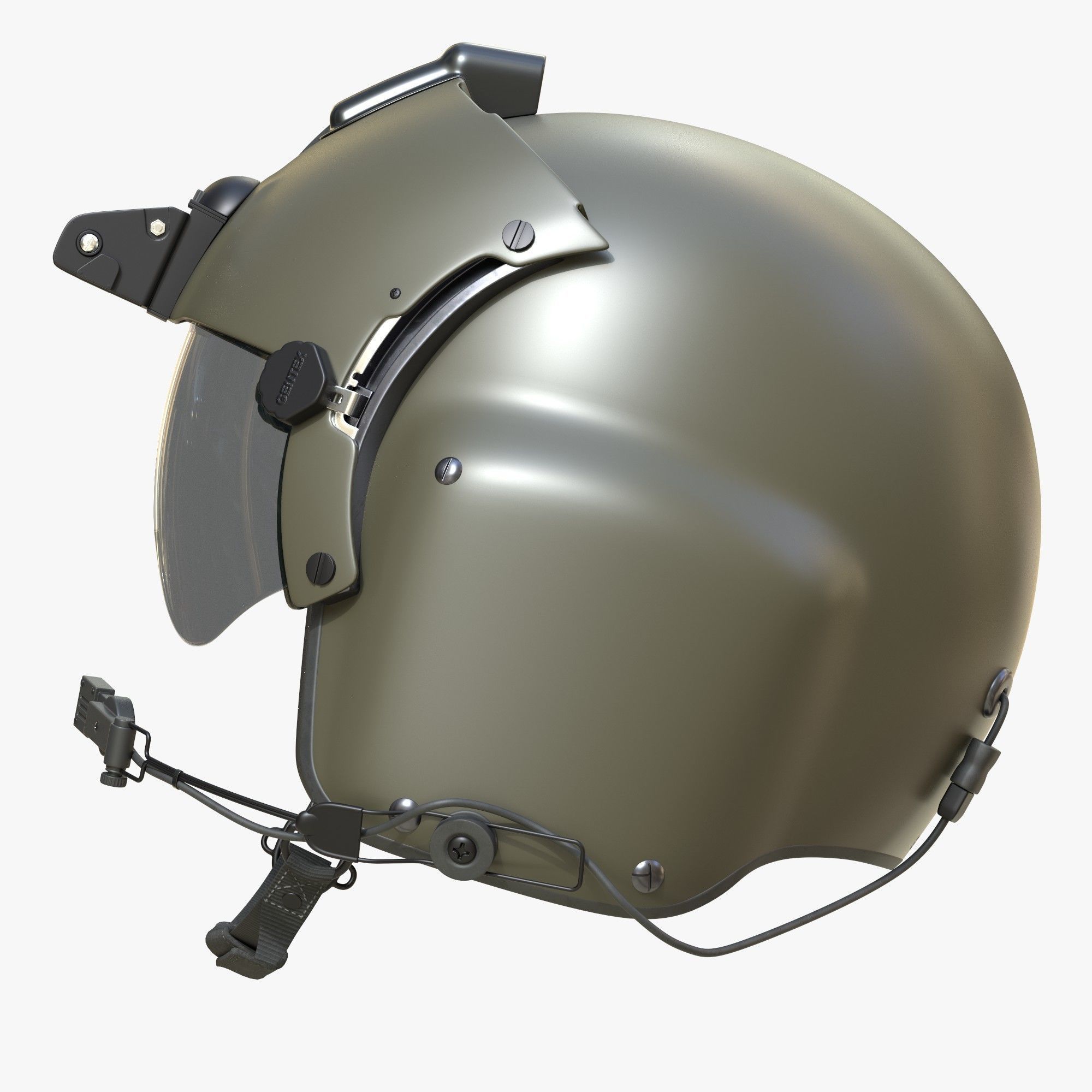 Pilot Helmet Gentex HGU 56P 3D model | CGTrader