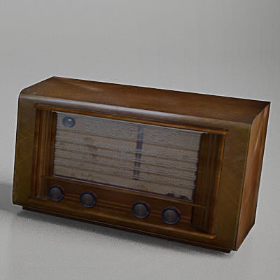 Old Radio 3D model | CGTrader