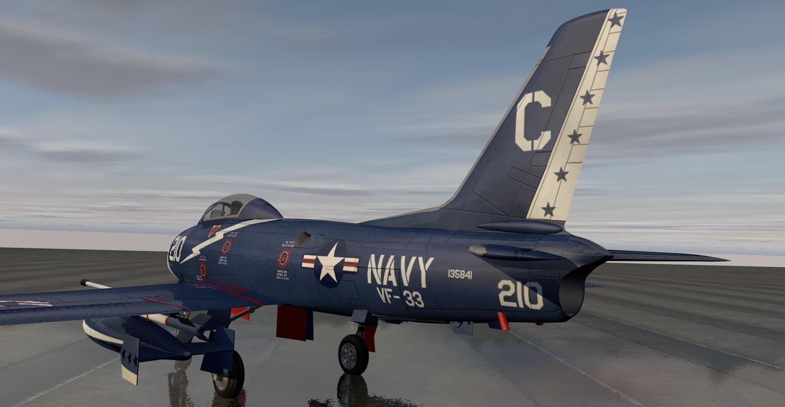 North American FJ-3 Fury 3D model | CGTrader
