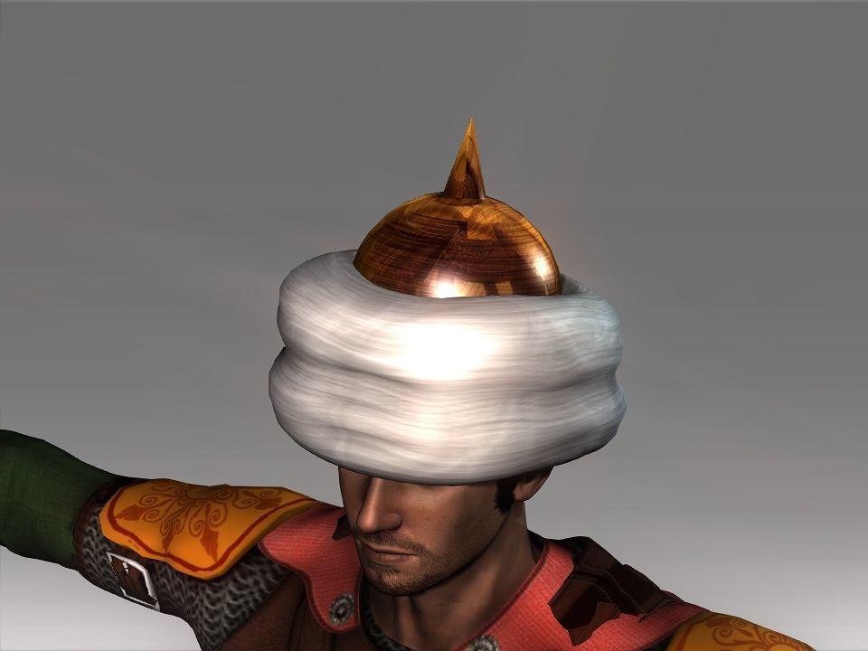 3D model Simple Arabian Turban Helmet VR / AR / low-poly | CGTrader