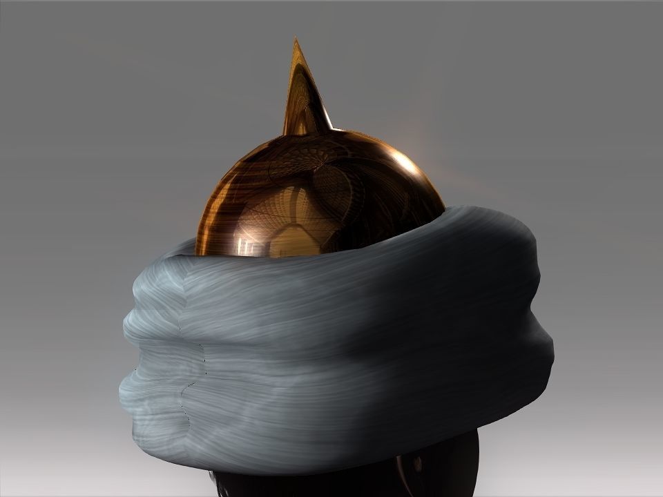 3D model Simple Arabian Turban Helmet VR / AR / low-poly | CGTrader