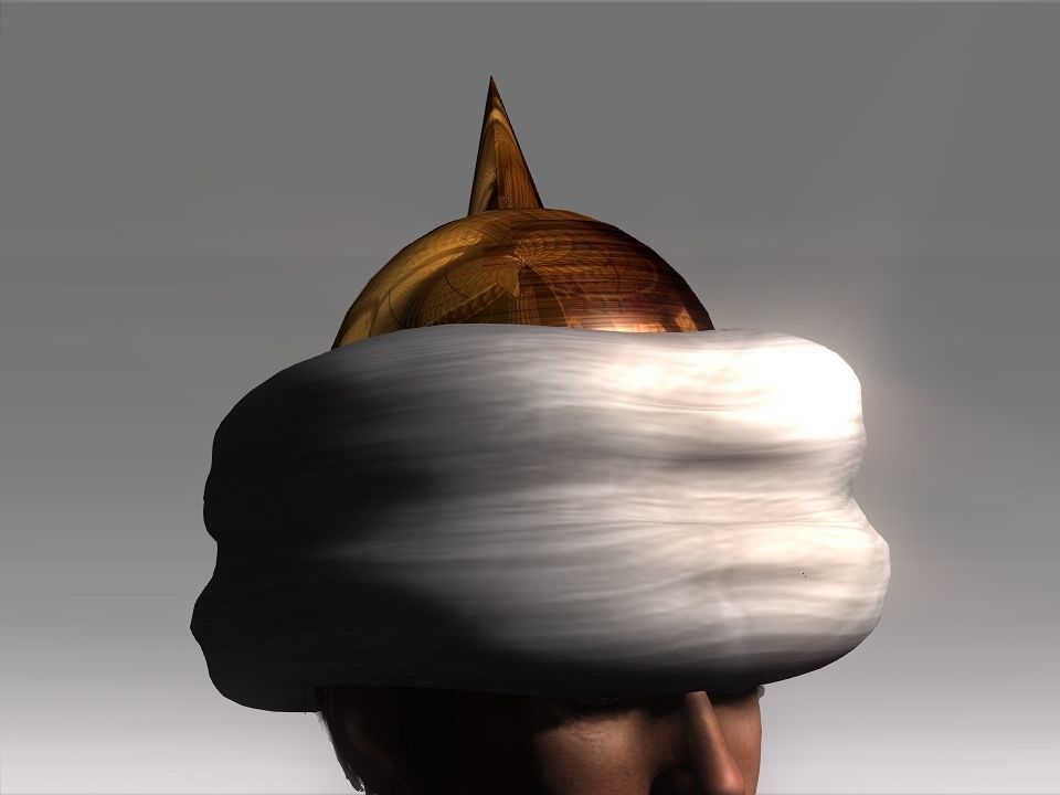 3D model Simple Arabian Turban Helmet VR / AR / low-poly | CGTrader