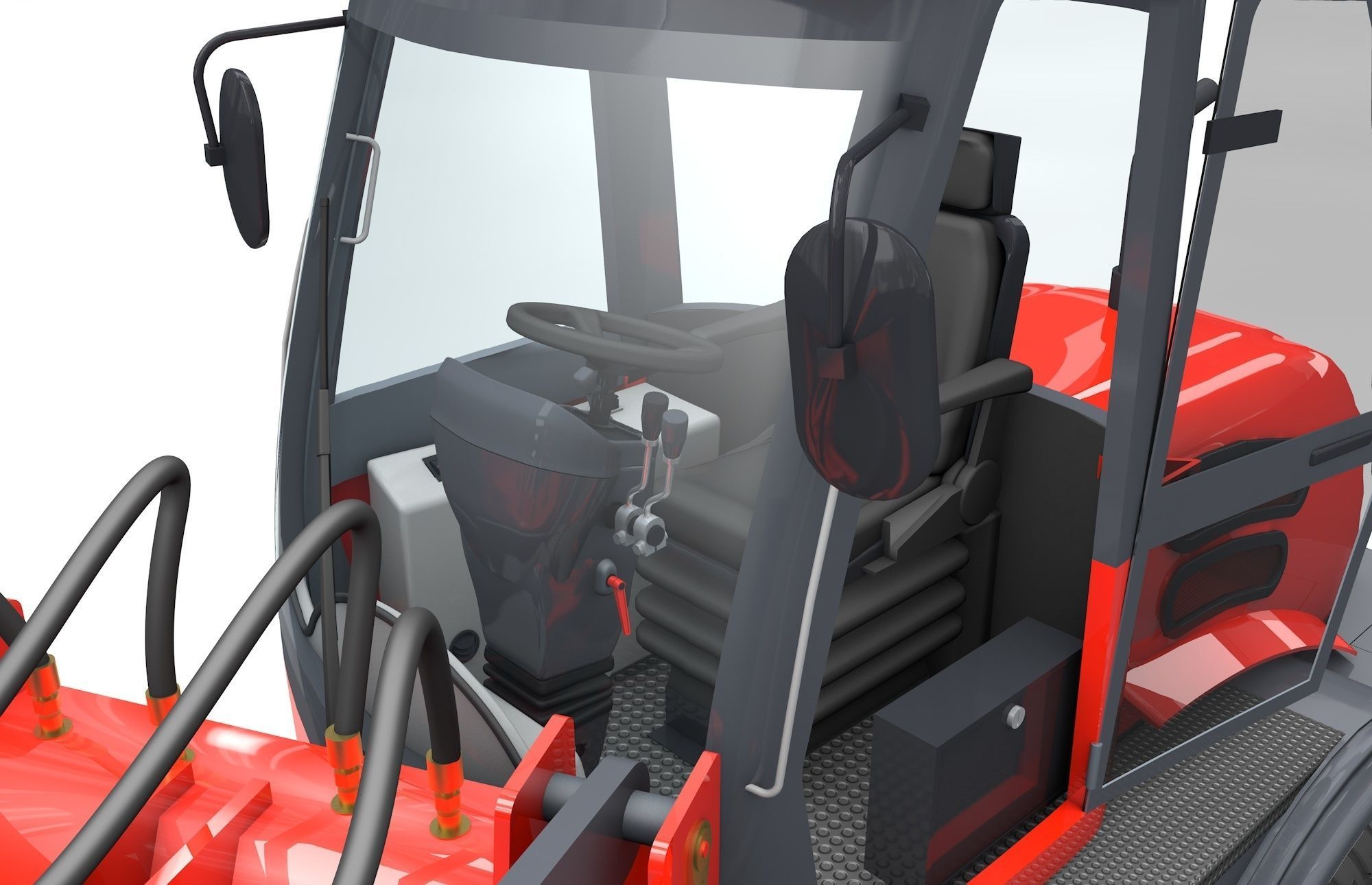 Wheel Loader Animated 3D model animated rigged | CGTrader