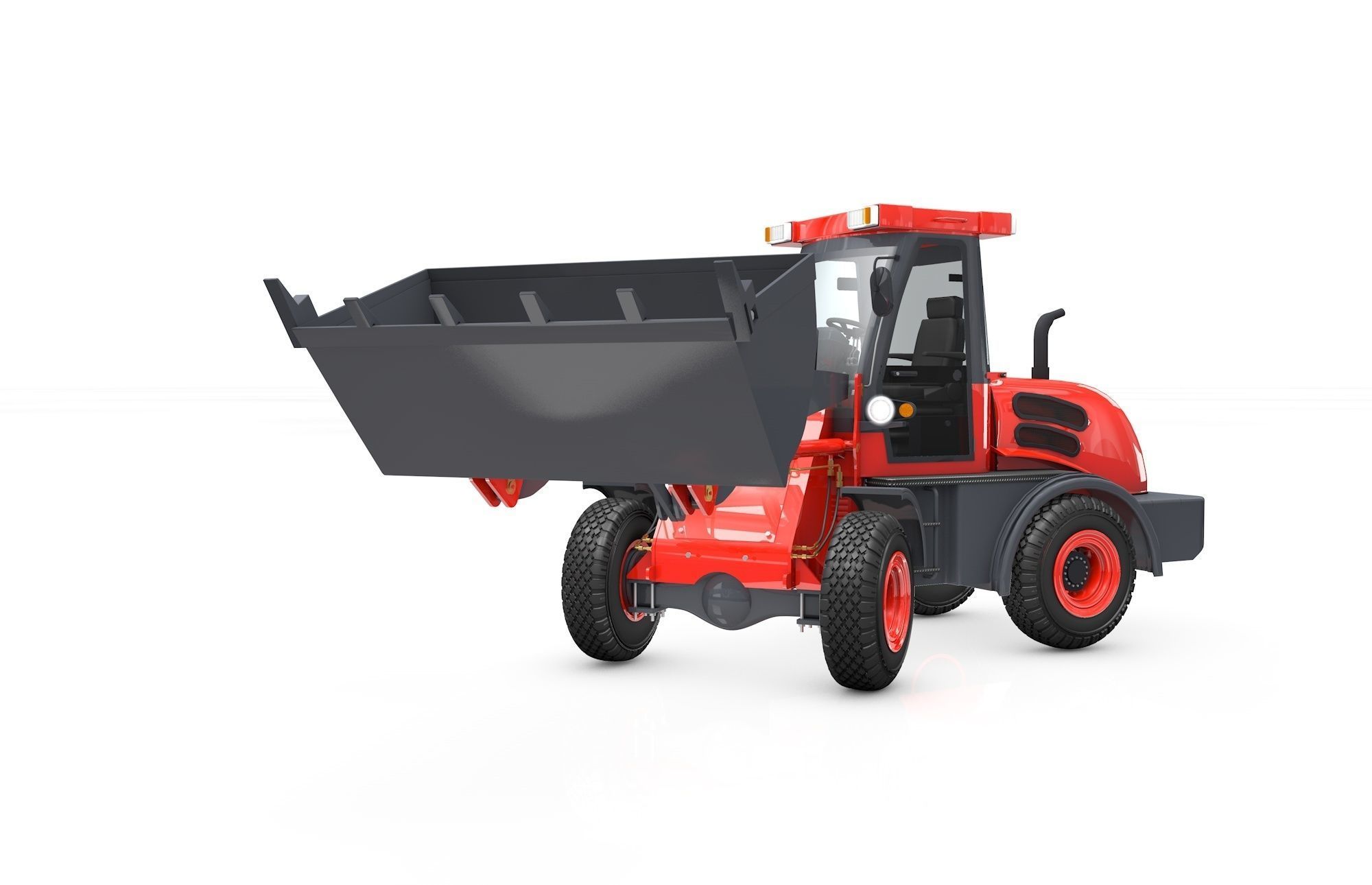 Wheel Loader Animated 3D model animated rigged | CGTrader