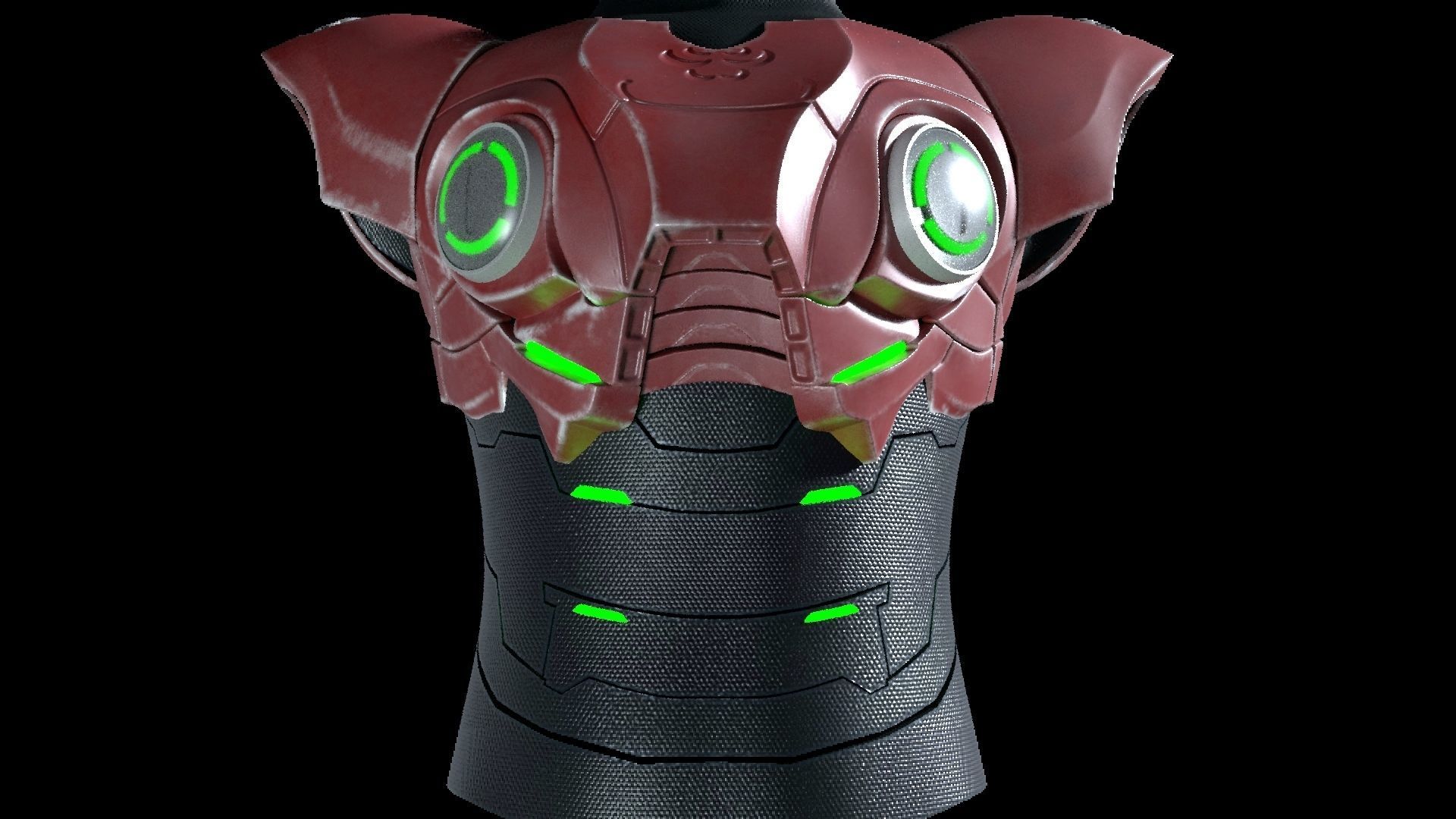 High quality Hard Surface Cyborg body armor 3D model | CGTrader