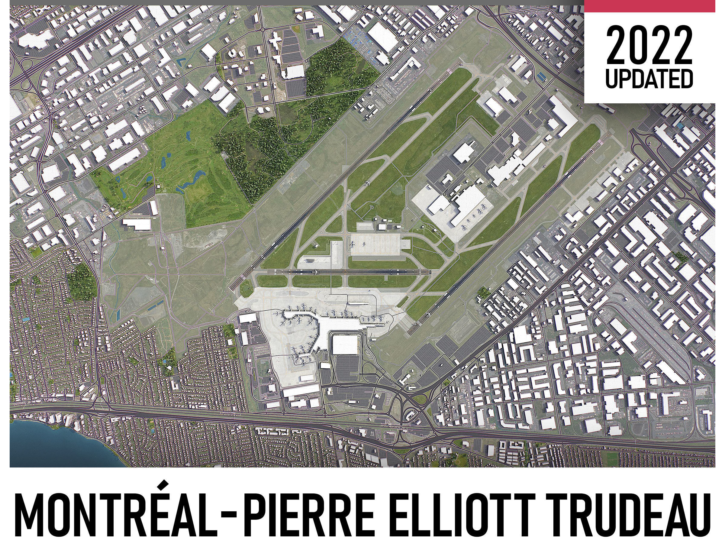 3D model Montreal - Pierre Elliott Trudeau Airport VR / AR / low-poly | CGTrader