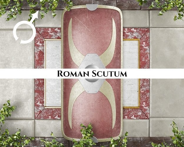 3D model Ancient Roman Scutum VR / AR / low-poly | CGTrader