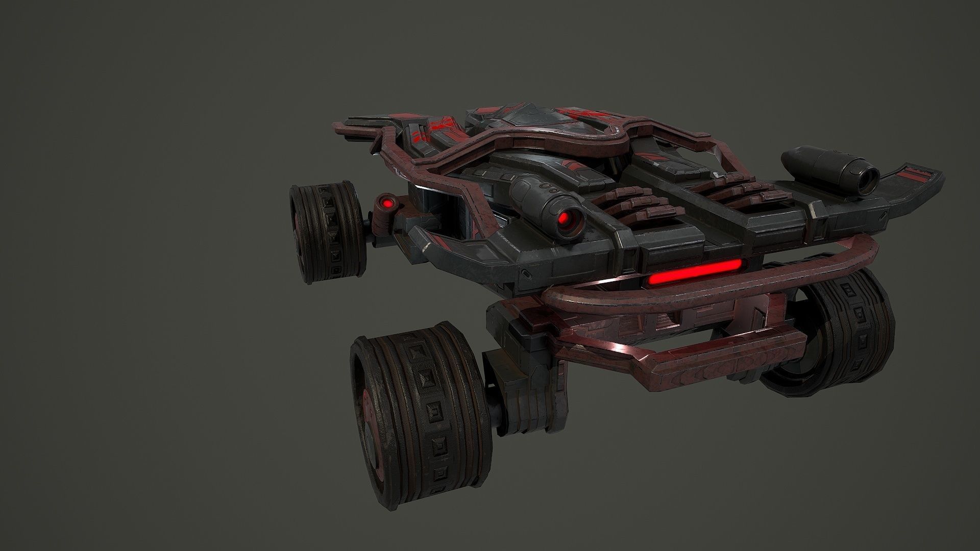 3D model Low poly sci fi rover vehicle VR / AR / low-poly | CGTrader