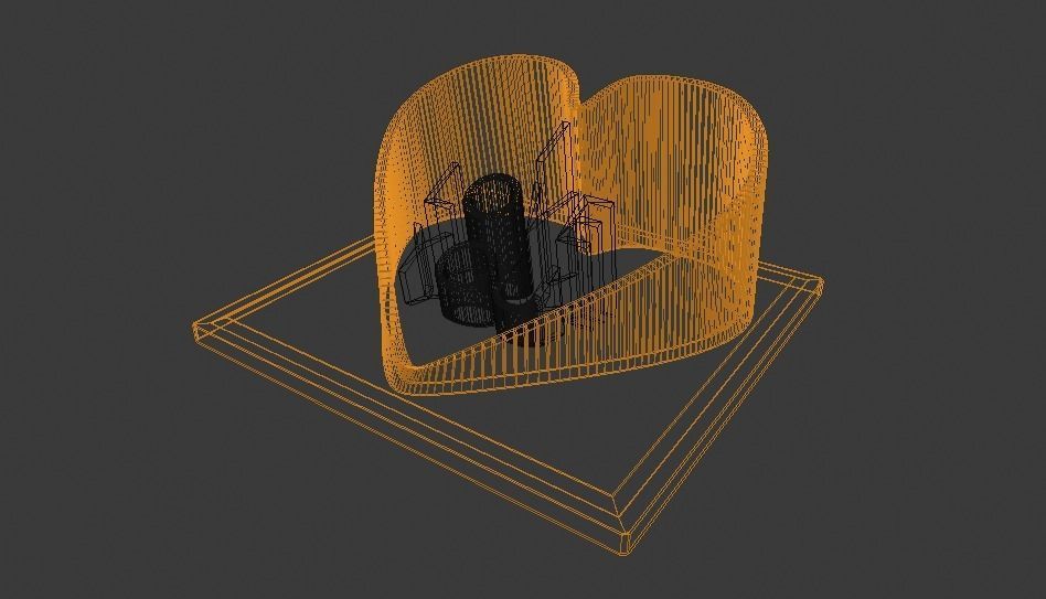 I love you heart 3D model 3D printable | CGTrader