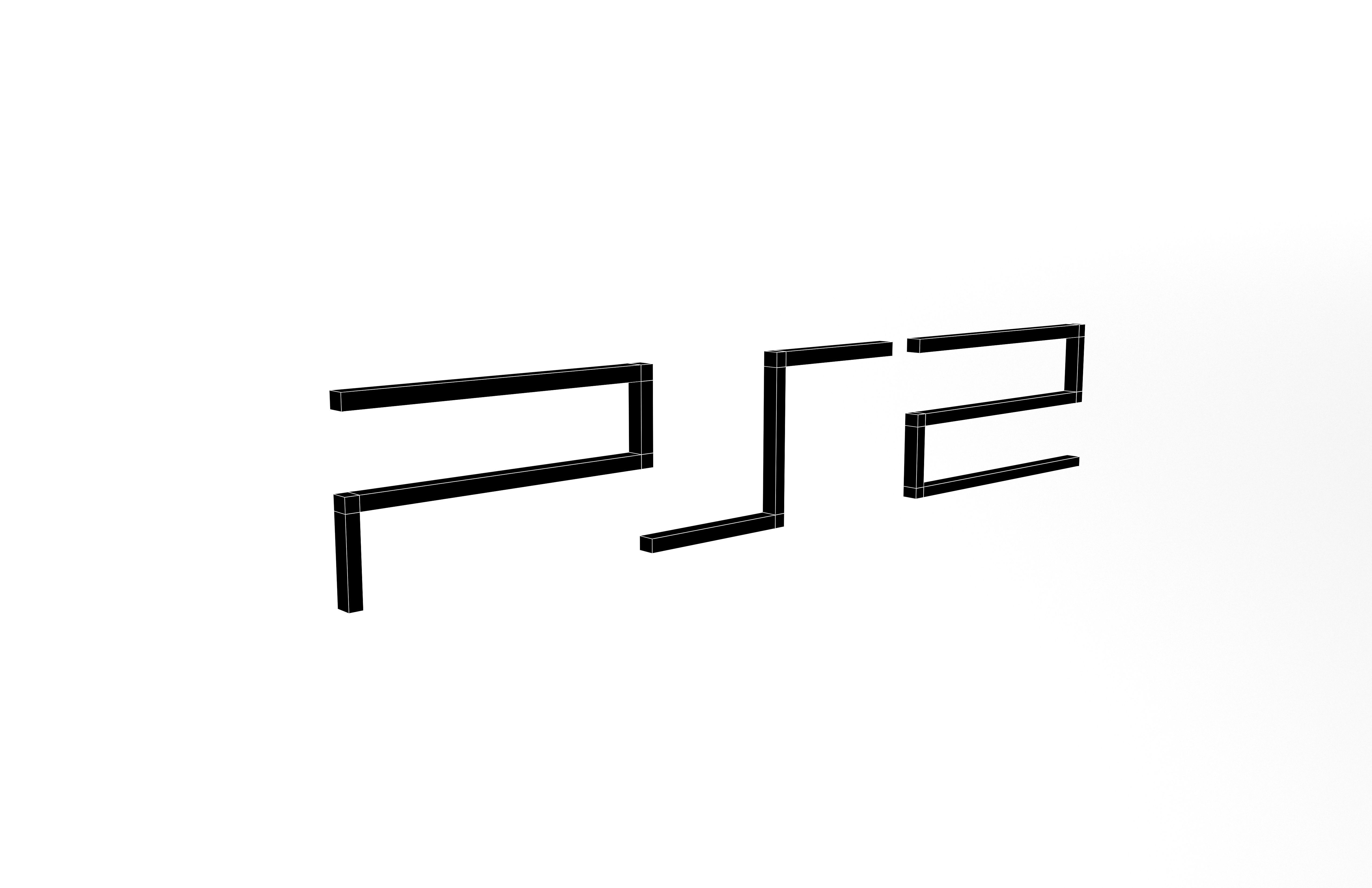 PS2 Logo v1 001 free VR / AR / low-poly 3D model | CGTrader