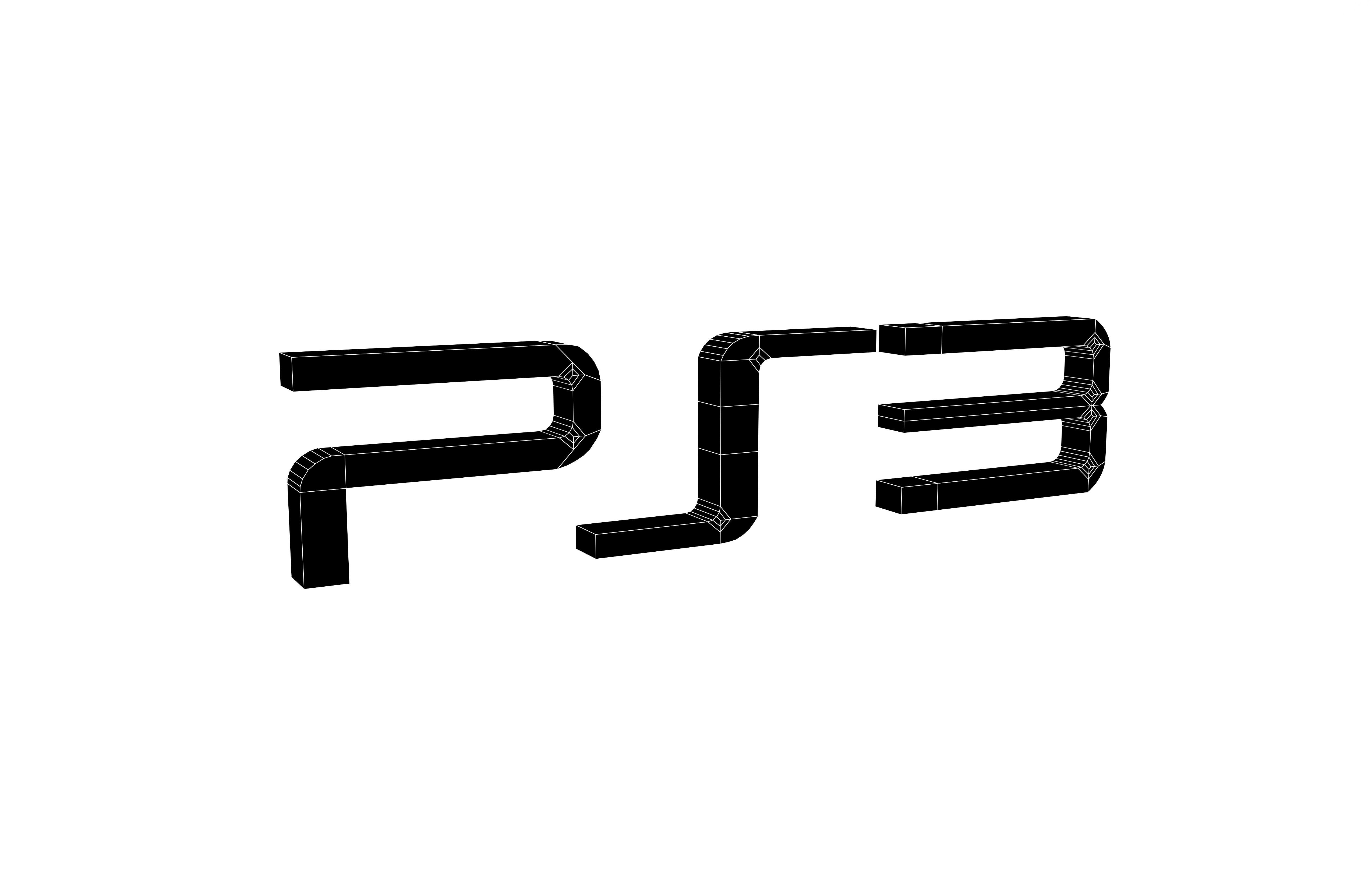 PS3 Logo v1 001 free VR / AR / low-poly 3D model | CGTrader