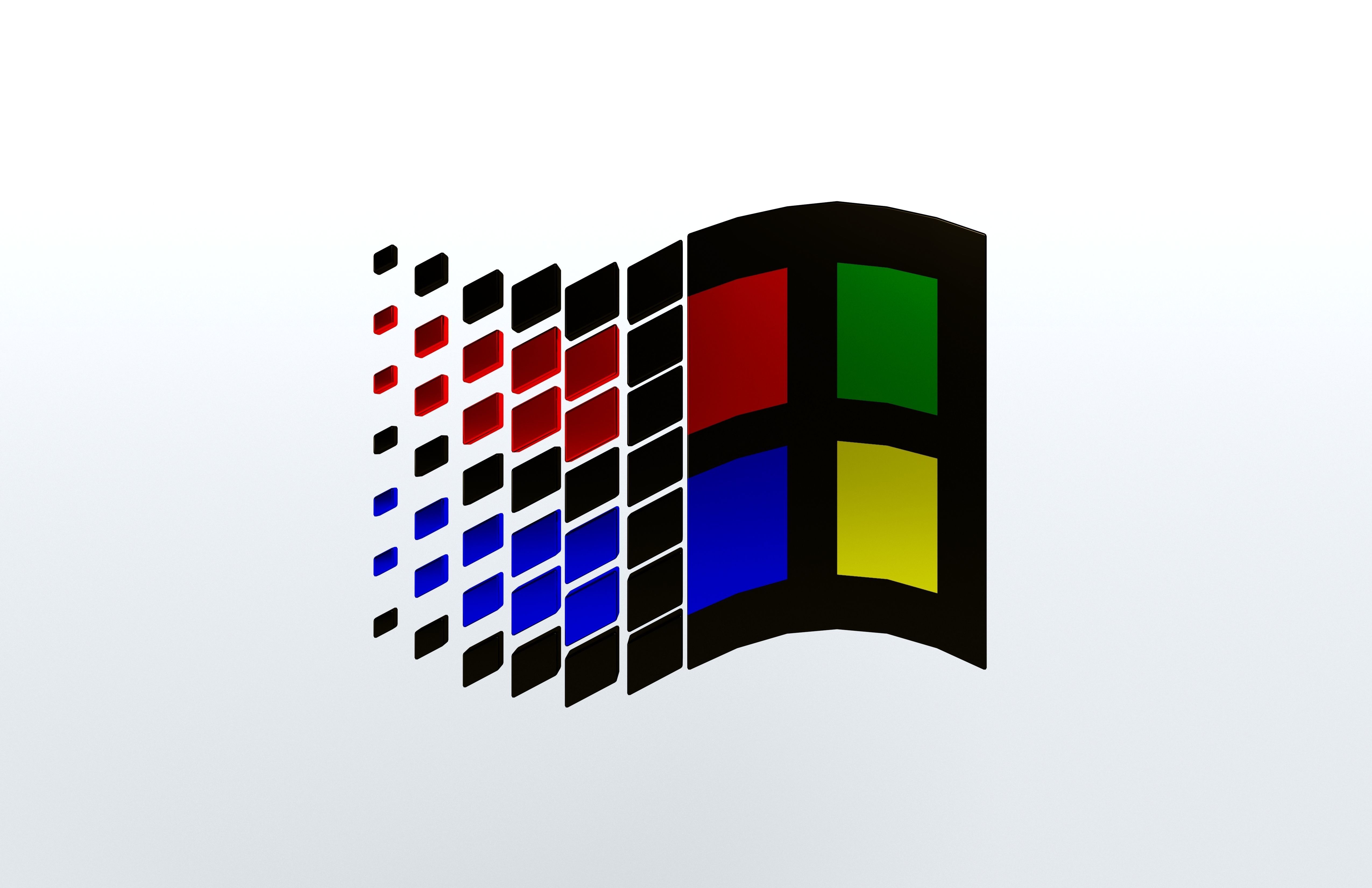 Windows 95 Logo v1 002 free VR / AR / low-poly 3D model | CGTrader