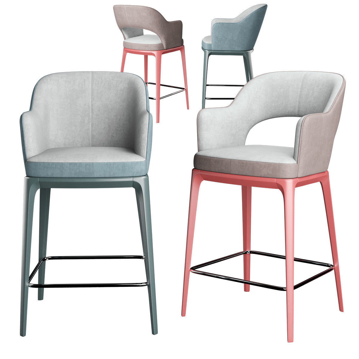 Gray Tony Bar M 3D model | CGTrader