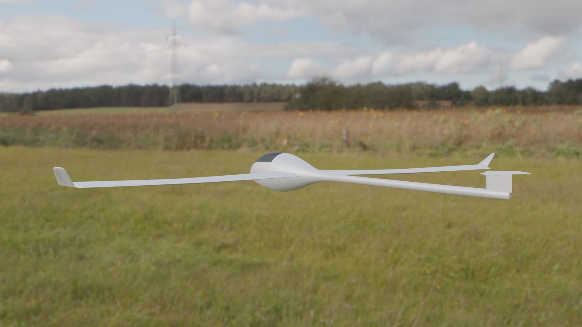 3D model Plane Glider RC Toy VR / AR / low-poly | CGTrader