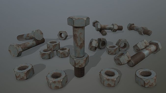 3D model Bolts VR / AR / low-poly | CGTrader