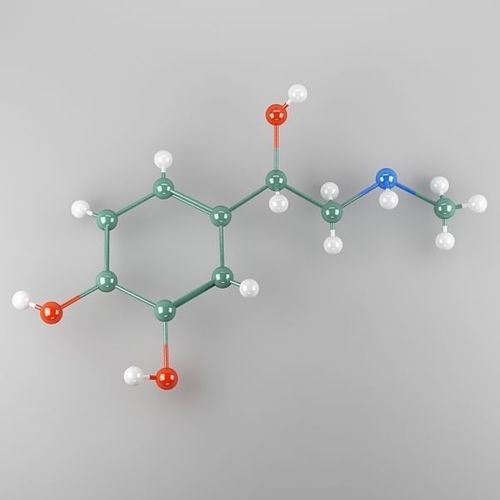 Molecule Adrenaline 3D Model MAX OBJ 3DS FBX - CGTrader.com