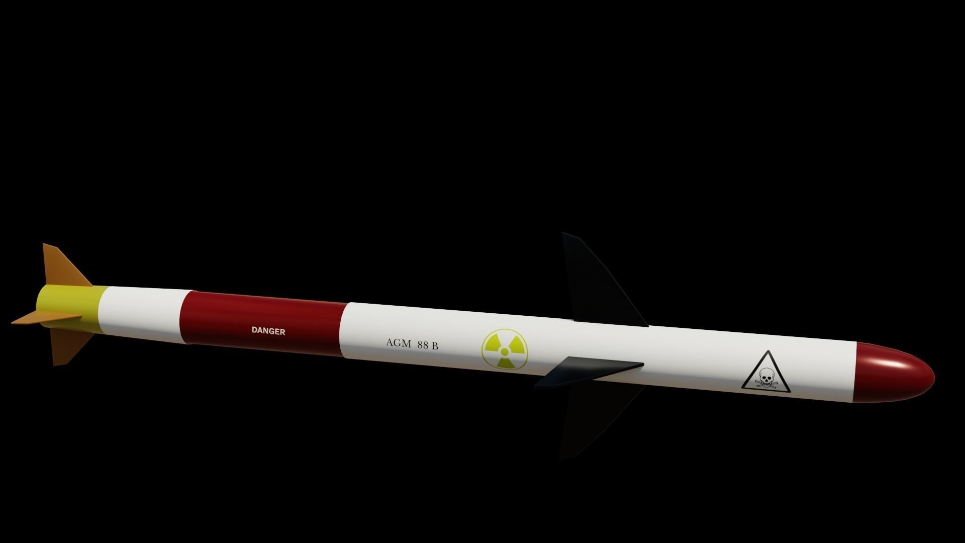 3D model Missile pack 3 models complete textures and materials VR / AR ...