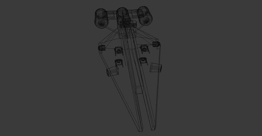 Star Wars - Republic Light Cruiser 3D model rigged | CGTrader