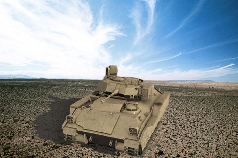 Bradley Tank 3D model rigged | CGTrader