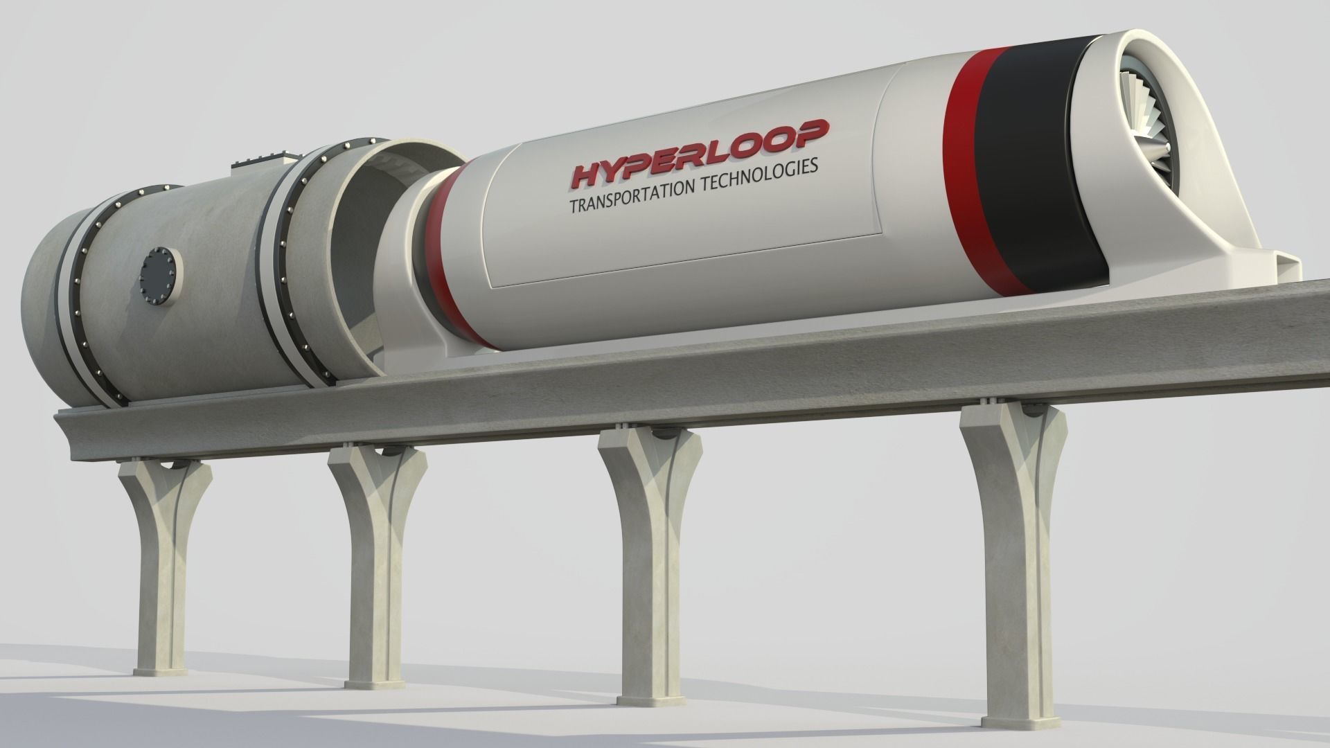 Hyperloop Train 3D model | CGTrader