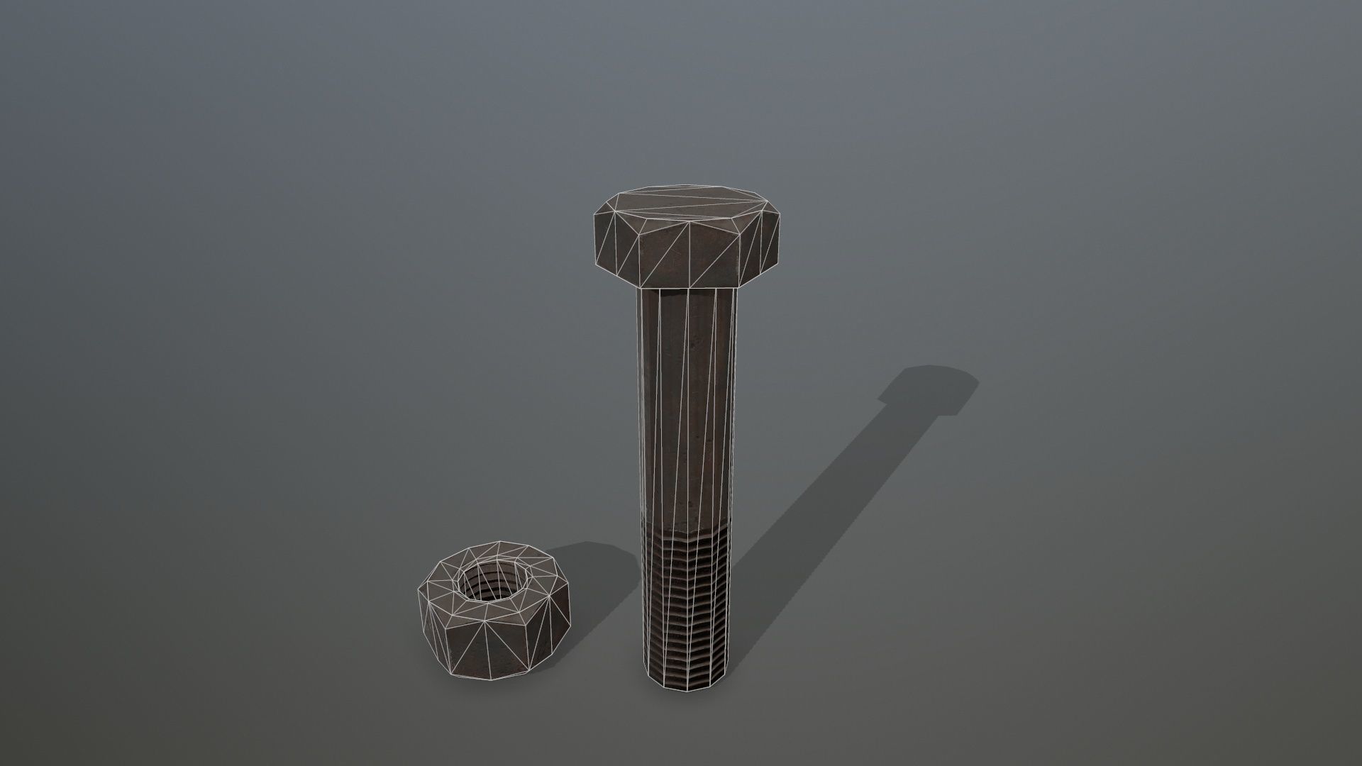 3D model Bolts bolt and nut VR / AR / low-poly | CGTrader