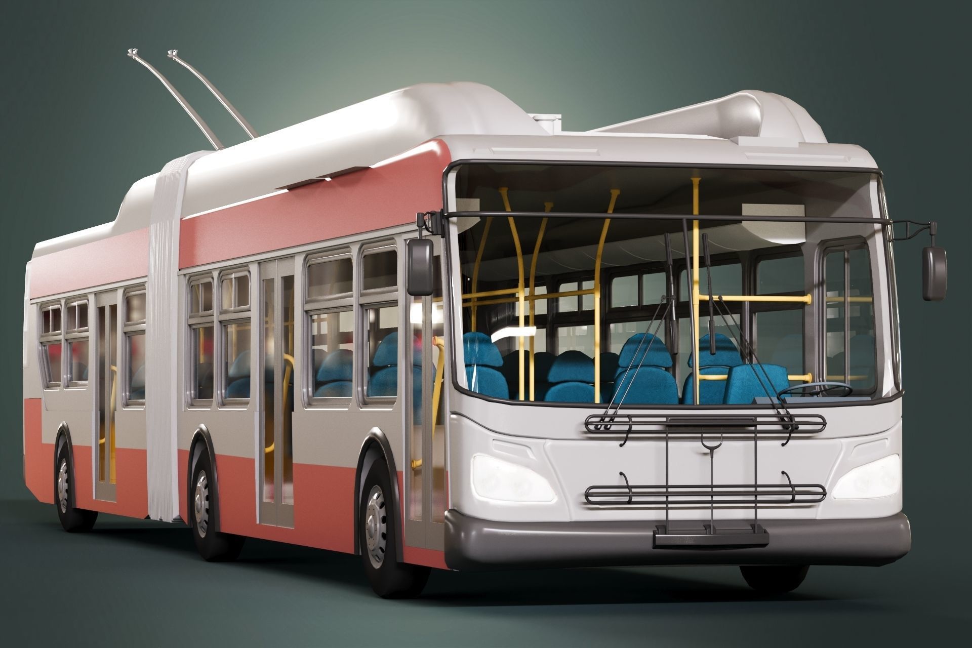 San Francisco Trolleybus SFMTA MUNI Midpoly 3D model | CGTrader
