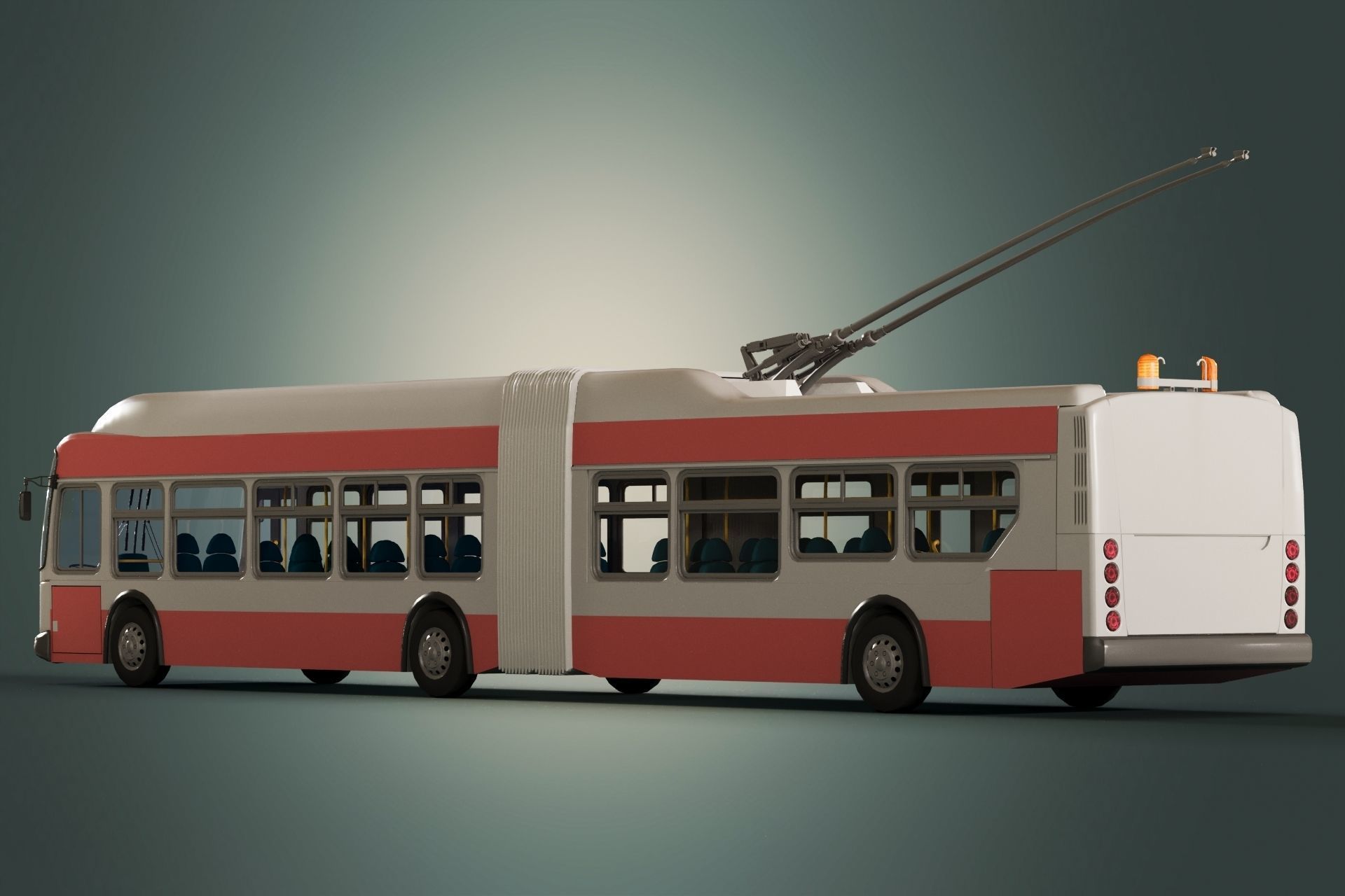 San Francisco Trolleybus SFMTA MUNI Midpoly 3D model | CGTrader