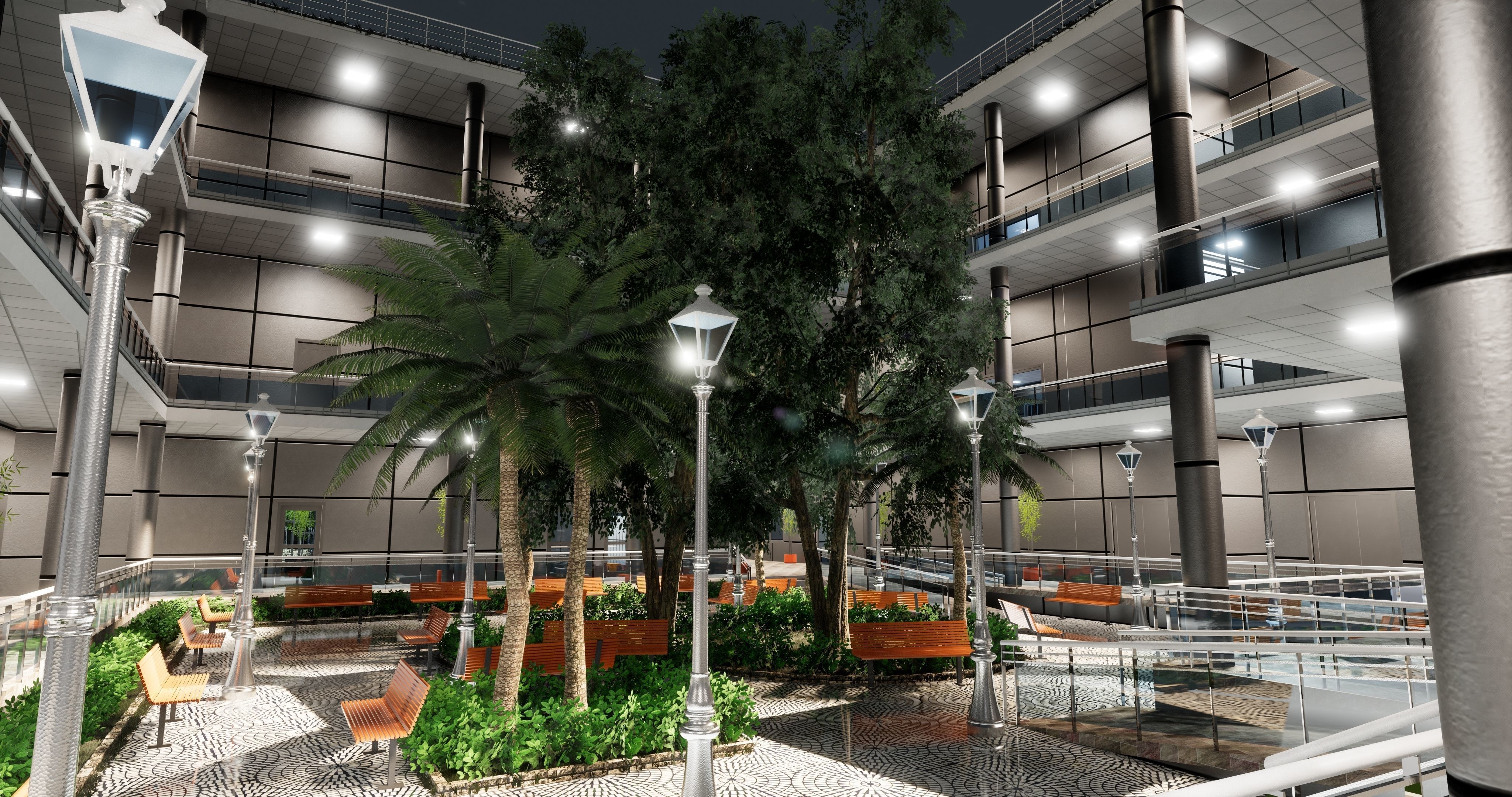 research and training center 3D model | CGTrader