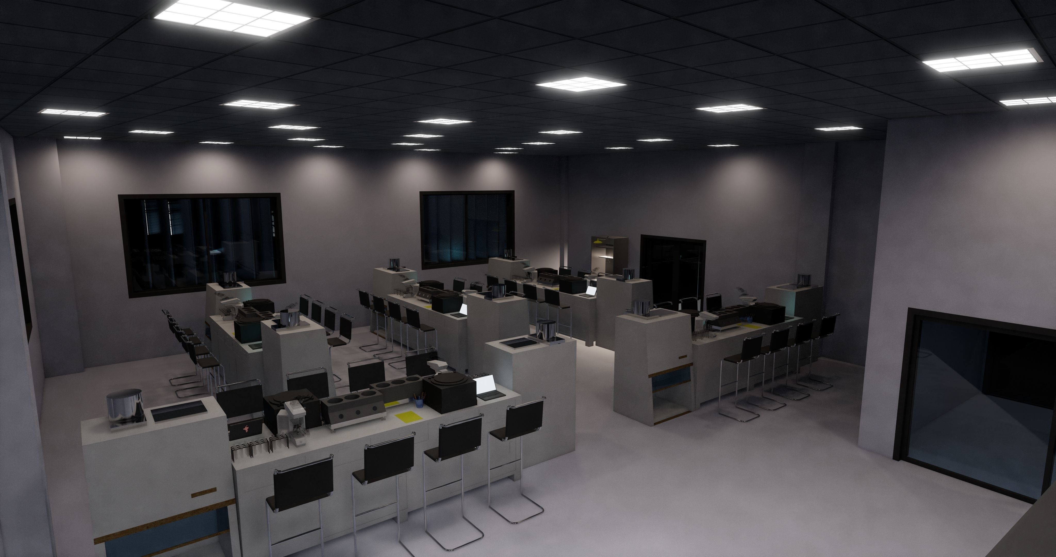 research and training center 3D model | CGTrader