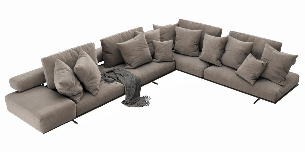 Flexform Wing Sectional 3D model | CGTrader