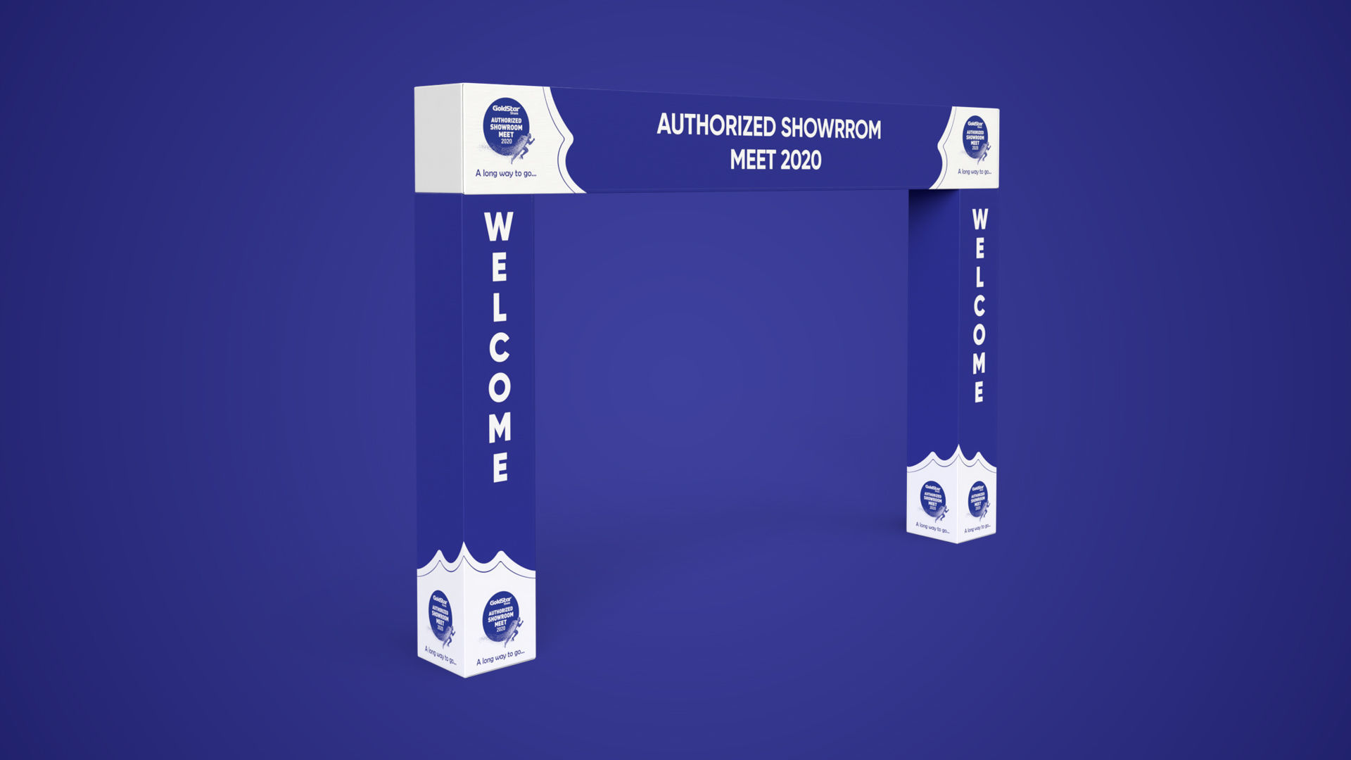 Event entry gate 3D model free 3D model | CGTrader