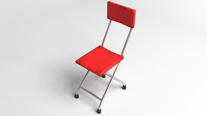 Square Folding Chair 3D model | CGTrader