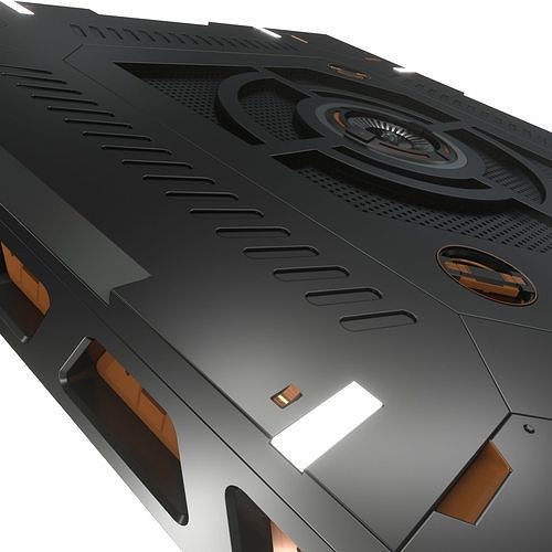 Sci-Fi Radiator Ventilation Panel 3D model | CGTrader
