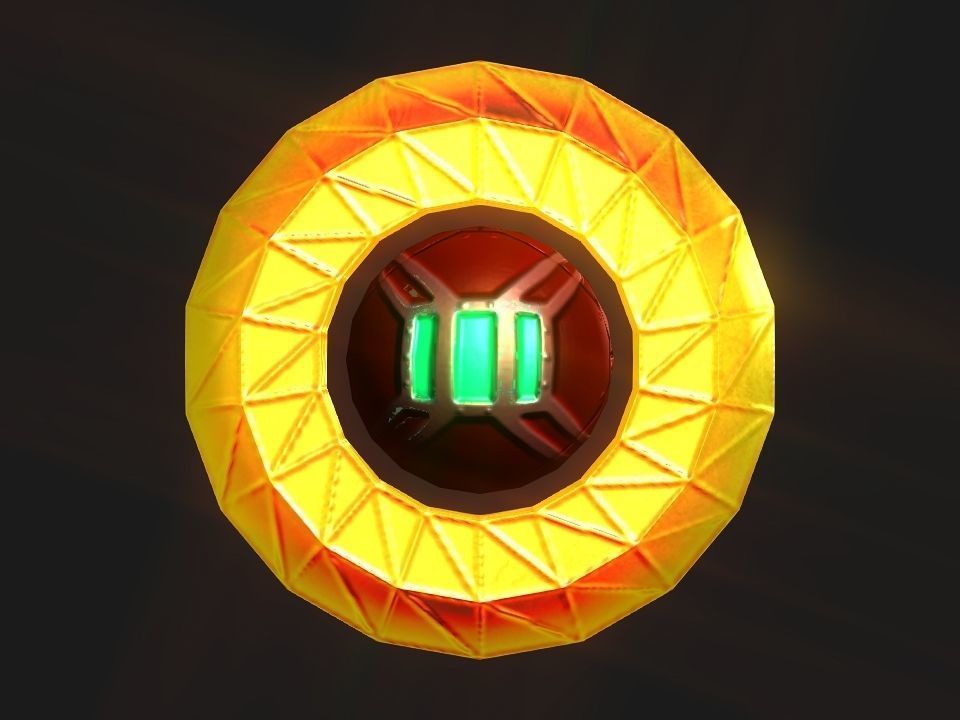3D model Ringed Iron Sun VR / AR / low-poly | CGTrader