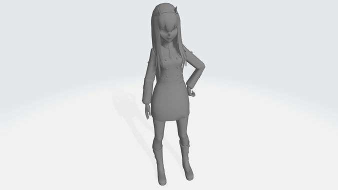 Zero Two - Darling in the Franxx 3D model 3D printable | CGTrader