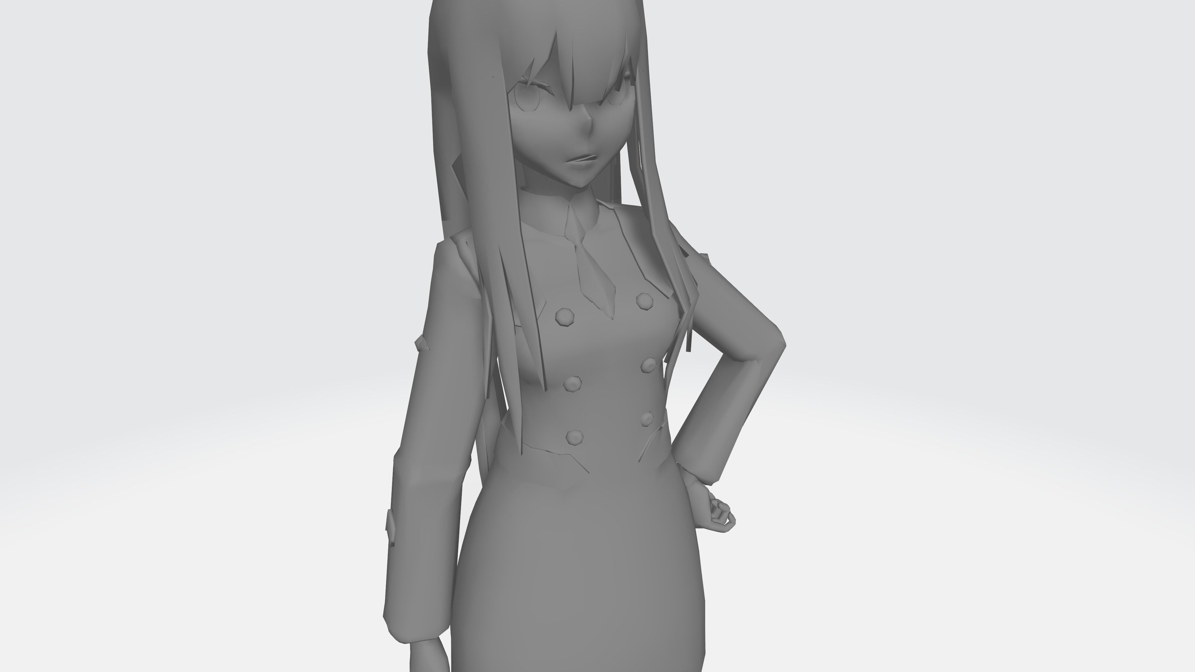 Zero Two - Darling in the Franxx 3D model 3D printable | CGTrader