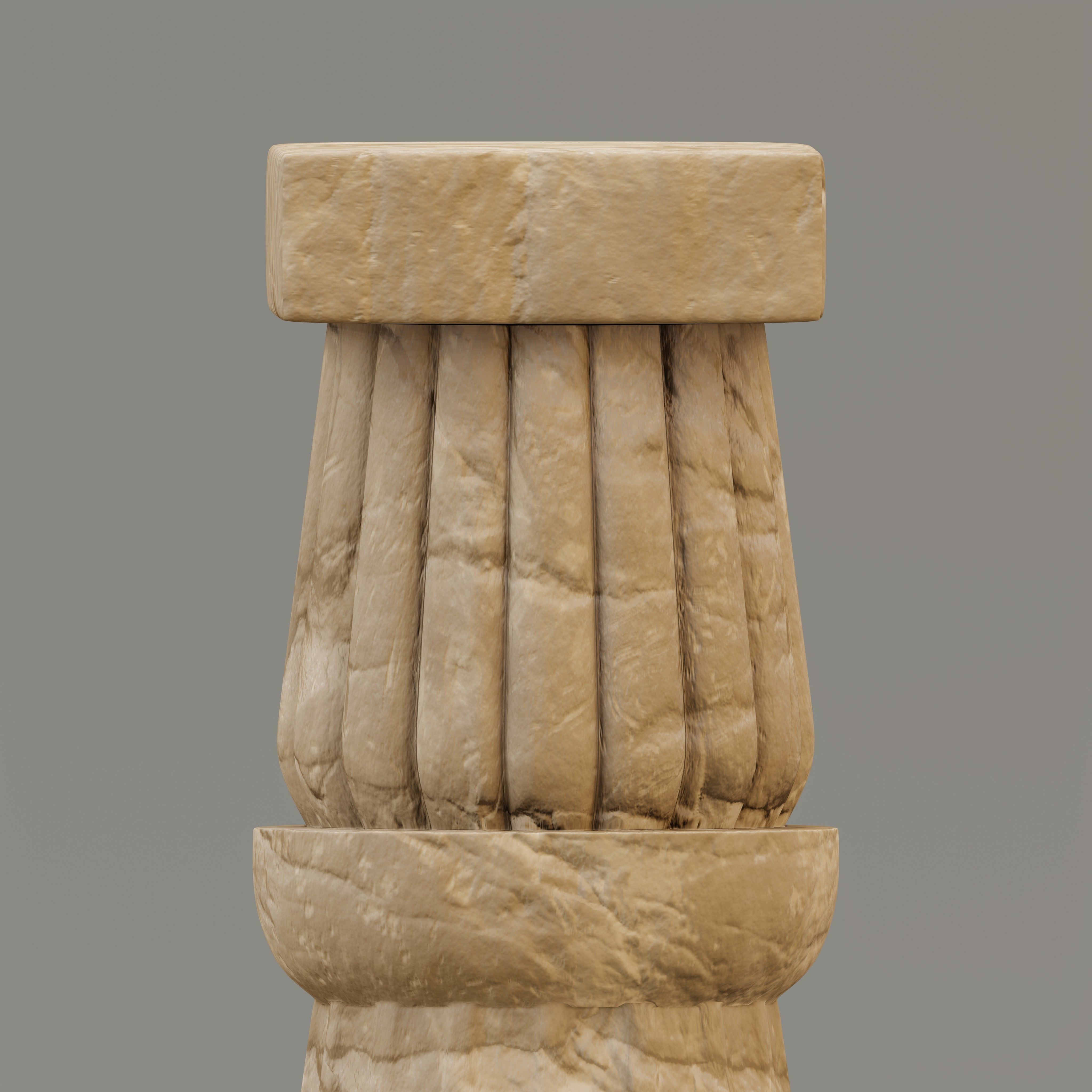 3D model Egyptian lotiform column VR / AR / low-poly | CGTrader