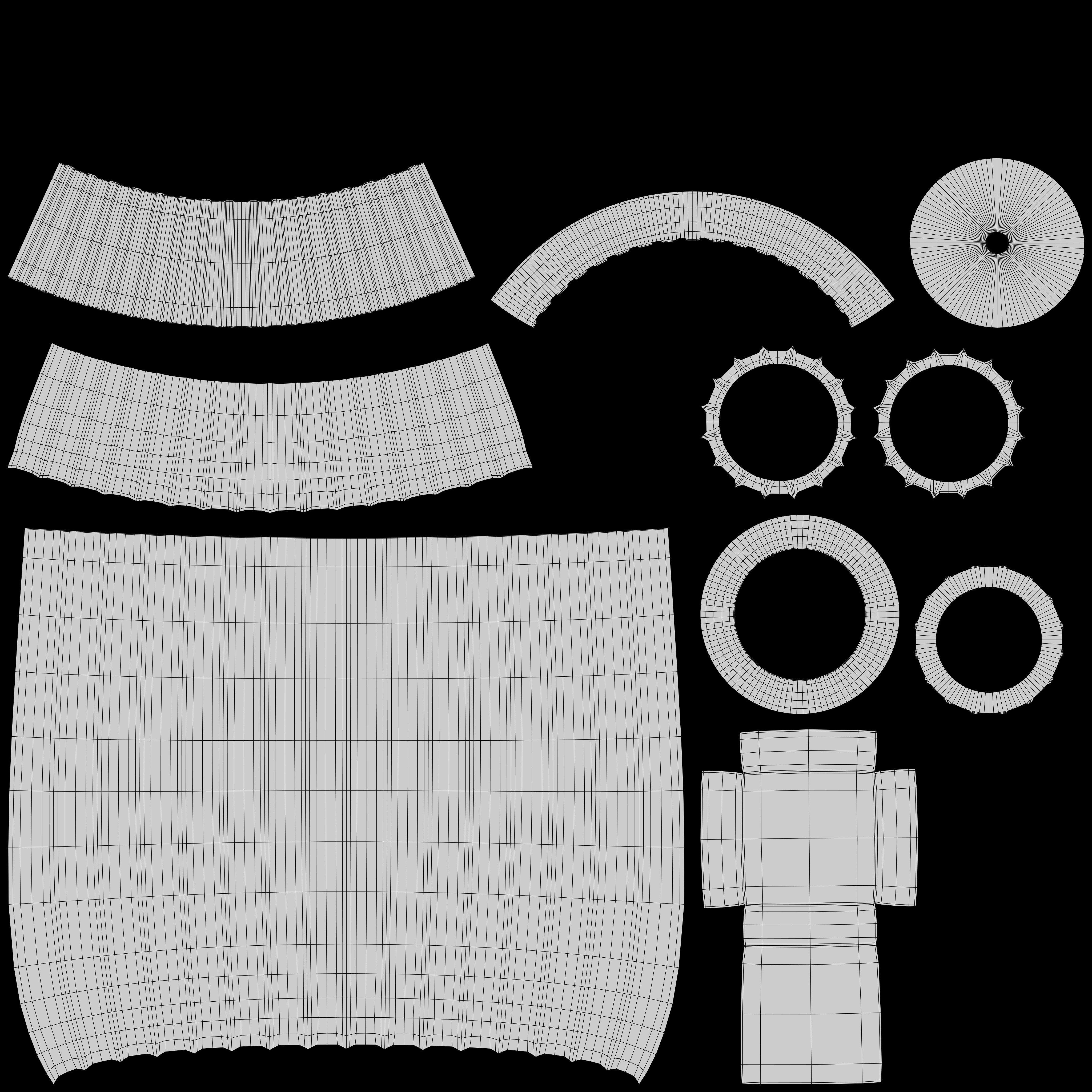 3D model Egyptian lotiform column VR / AR / low-poly | CGTrader