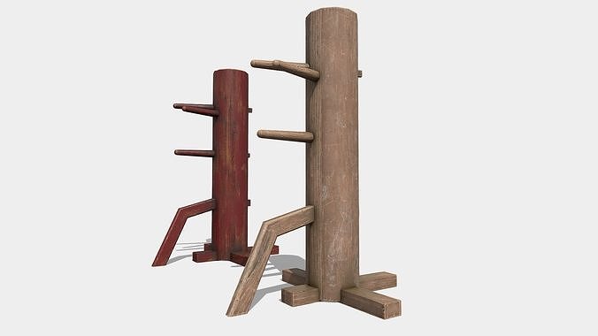 3D model wooden practice dummy VR / AR / low-poly | CGTrader