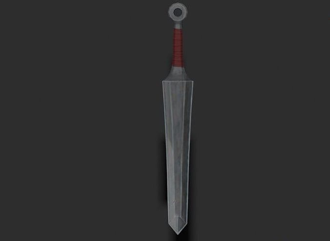 3D model Kunai-sword VR / AR / low-poly | CGTrader