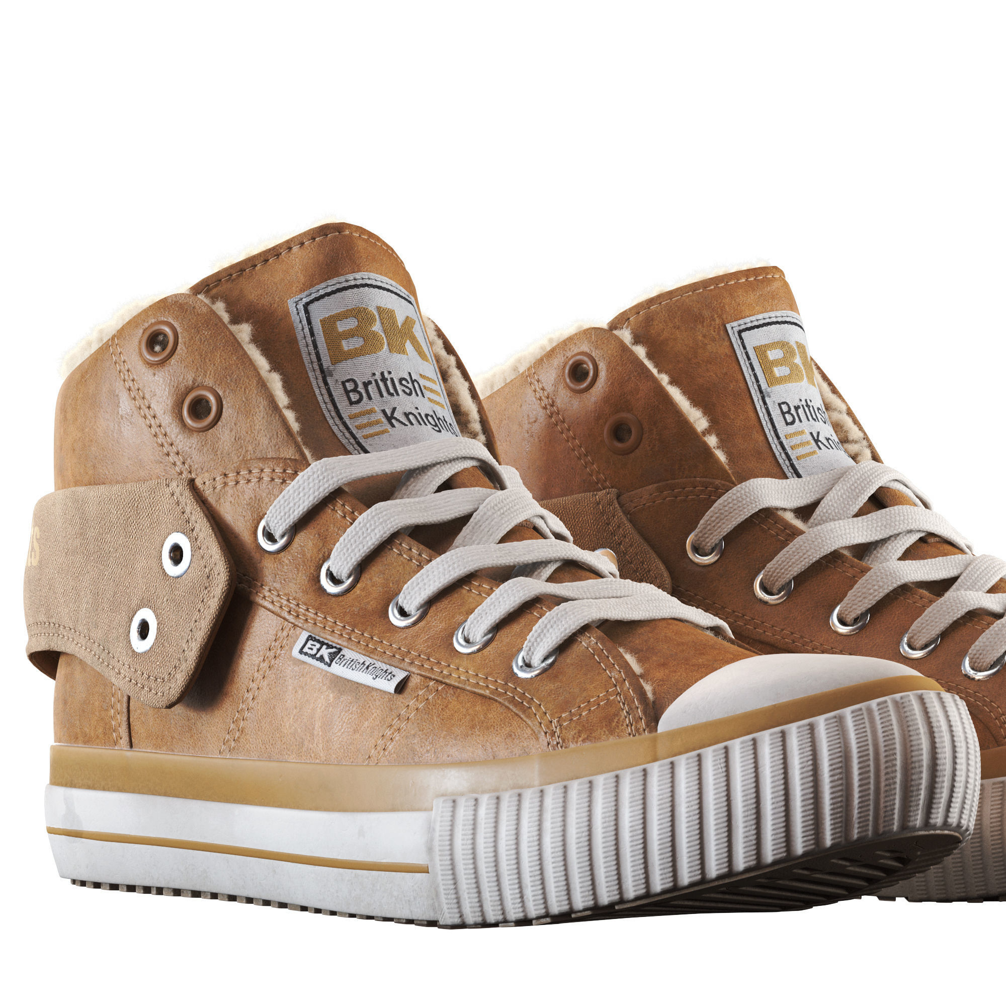 British Knights Roco Gold Brown 3D model | CGTrader