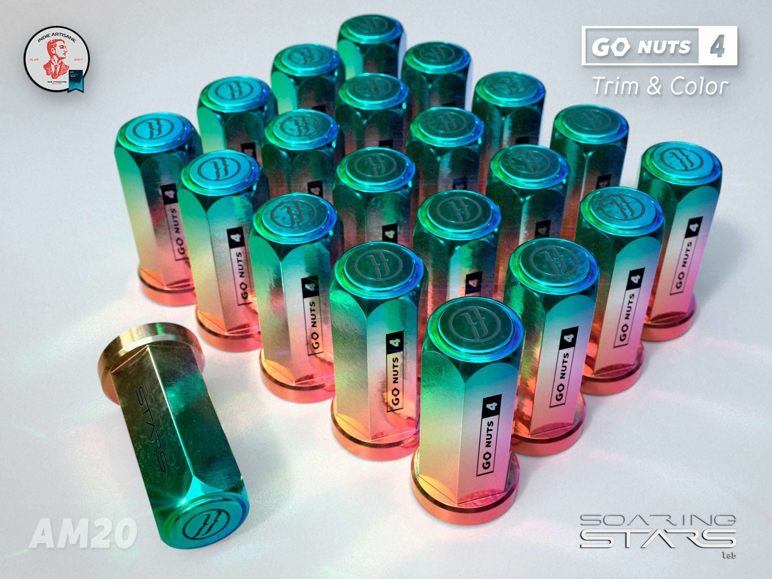 3D model GoNuts 4 Aftermarket Trim and Color Lug Nut Customization VR ...