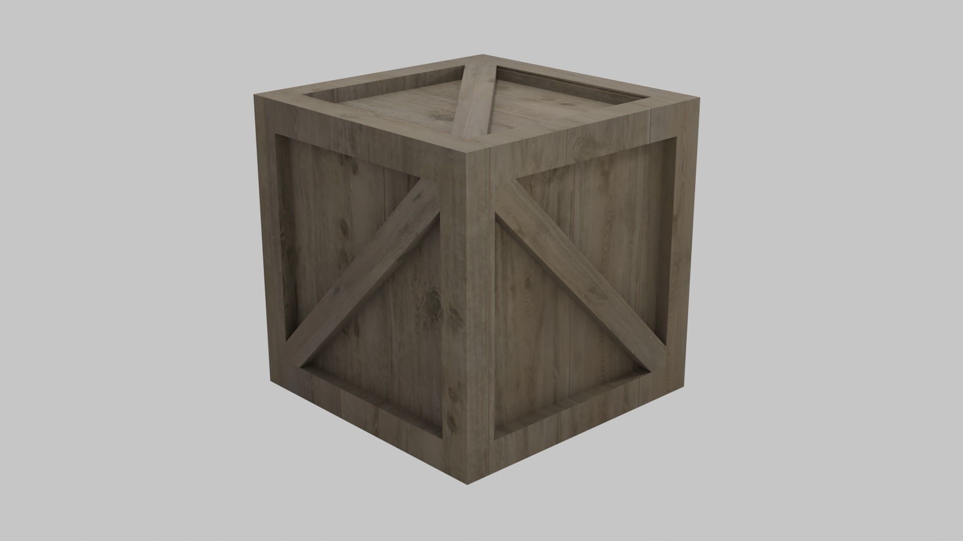 Low Poly Wooden Crate free VR / AR / low-poly 3D model | CGTrader