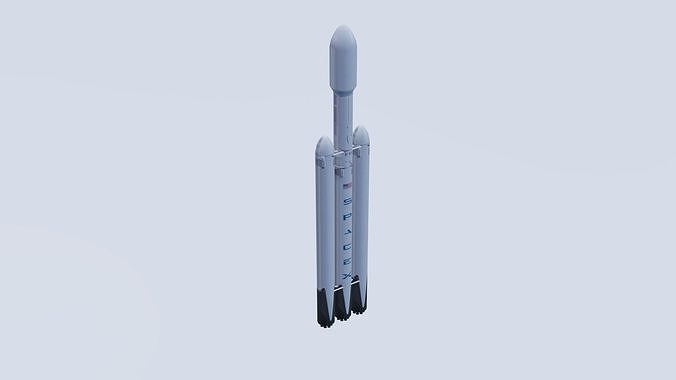 Falcon Heavy Rocket 3D model | CGTrader