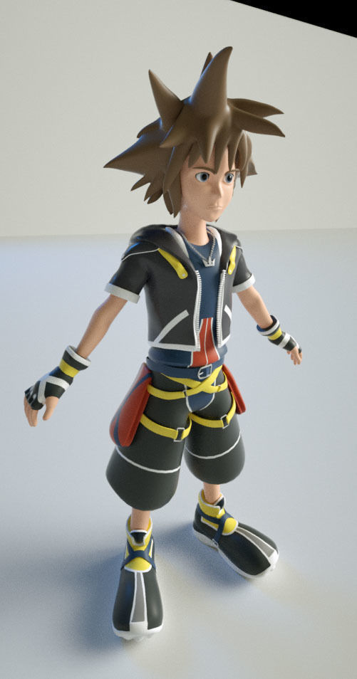 SORA FROM KINDOM HEARTS 3D model rigged | CGTrader