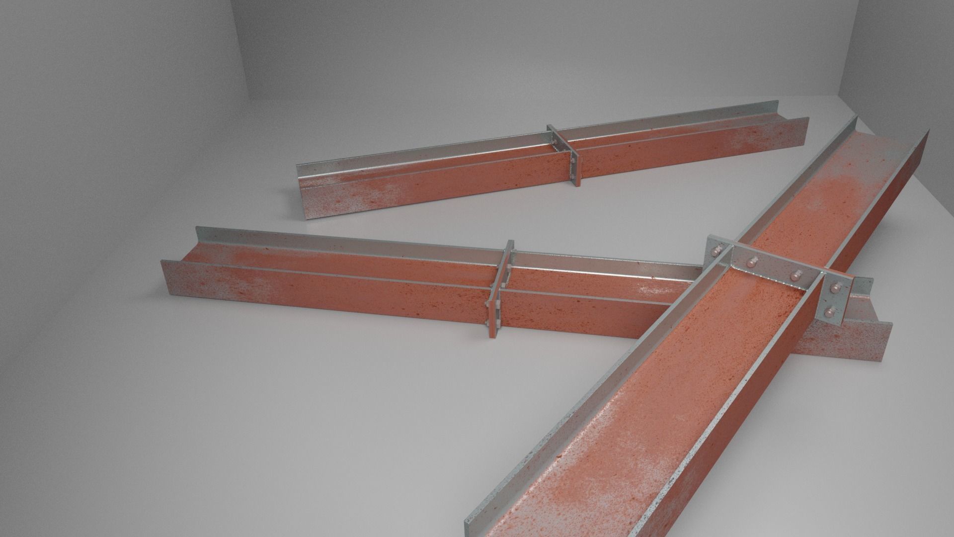 i beam metal 3D model | CGTrader