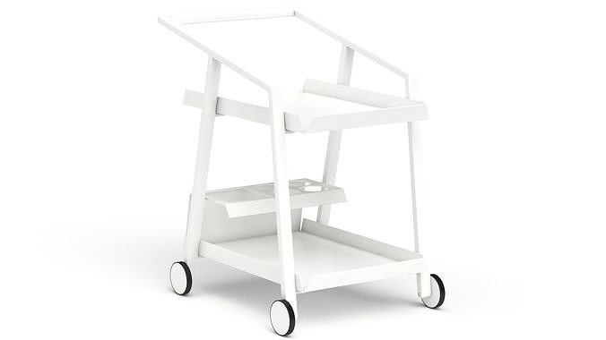 10Deka Pulvis Food Bar Trolley 3D model | CGTrader